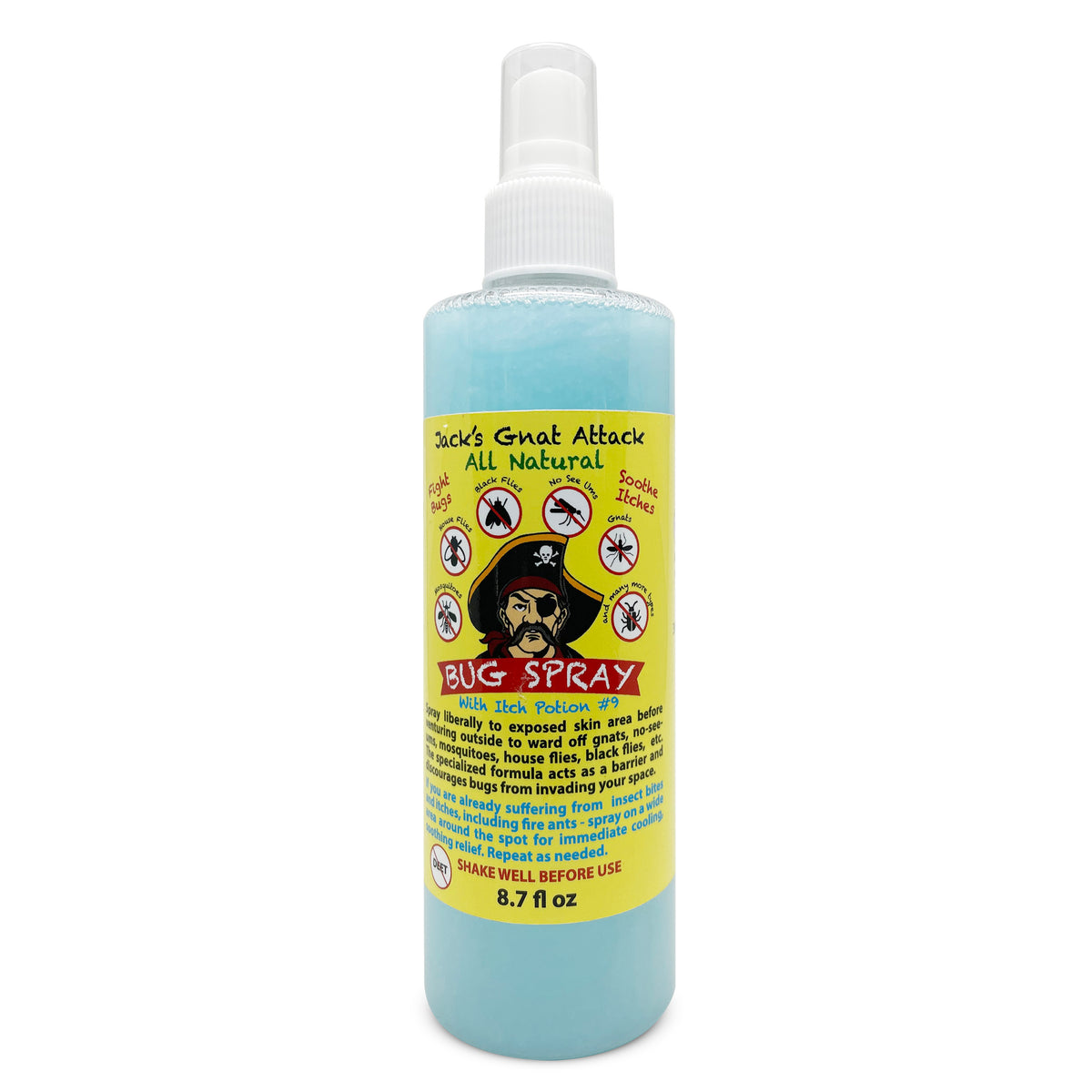 8.7 oz All Natural Insect Repellent with Itch Potion #9 – JACKS GNAT ATTACK